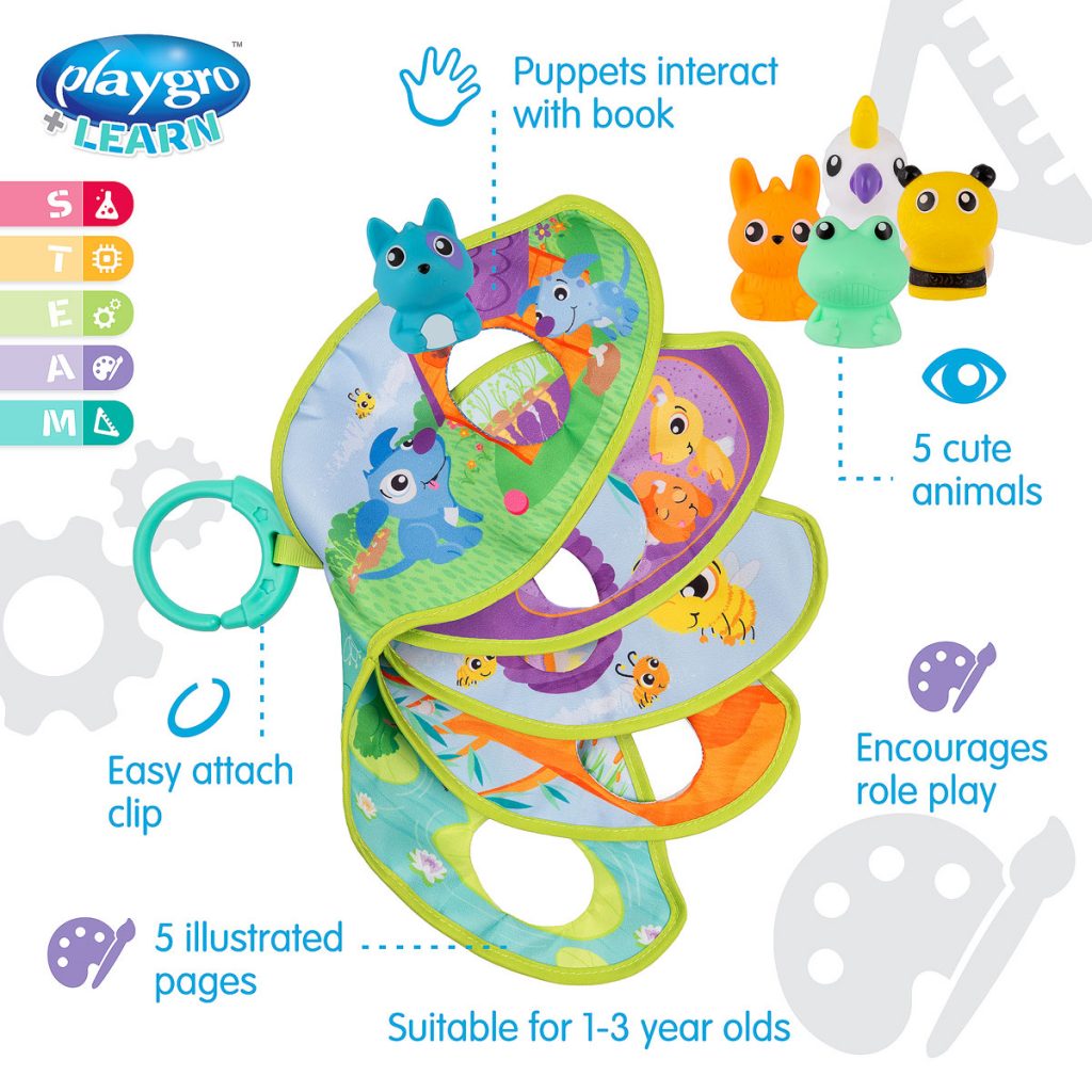 Happy at Home Animal Puppet Book – Playgro International